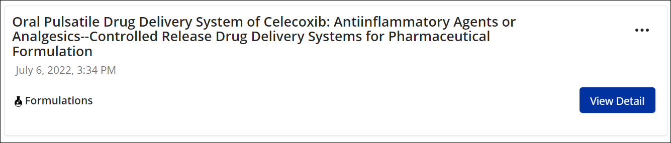 Save Formulation Detail – Formulus